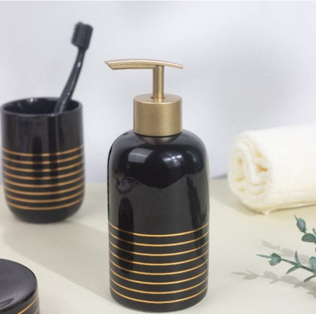 Geometric Speckle Ceramic Soap Dispenser (W) – Urban Nivasa